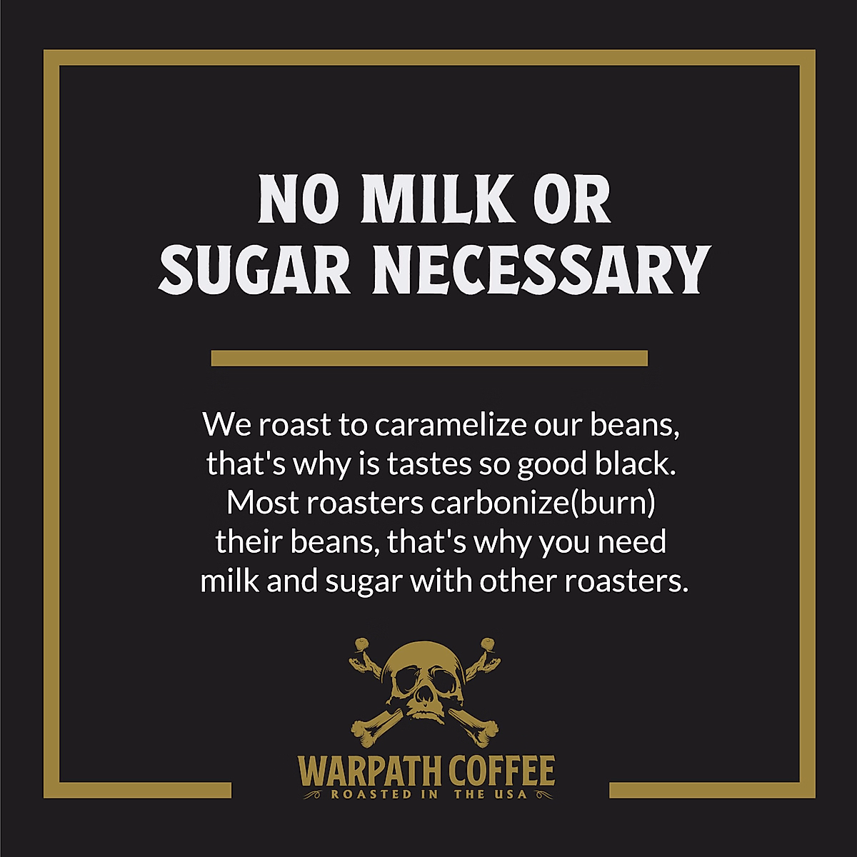 Warpath Coffee Medium Roast Ground Coffee, Breakfast Blend, High Caffeine, Extra Strong Roasted 100% Arabica Coffee Ground Beans, Rich Aroma, Full Bodied Intense Cup, Created by Navy SEALs, 12oz