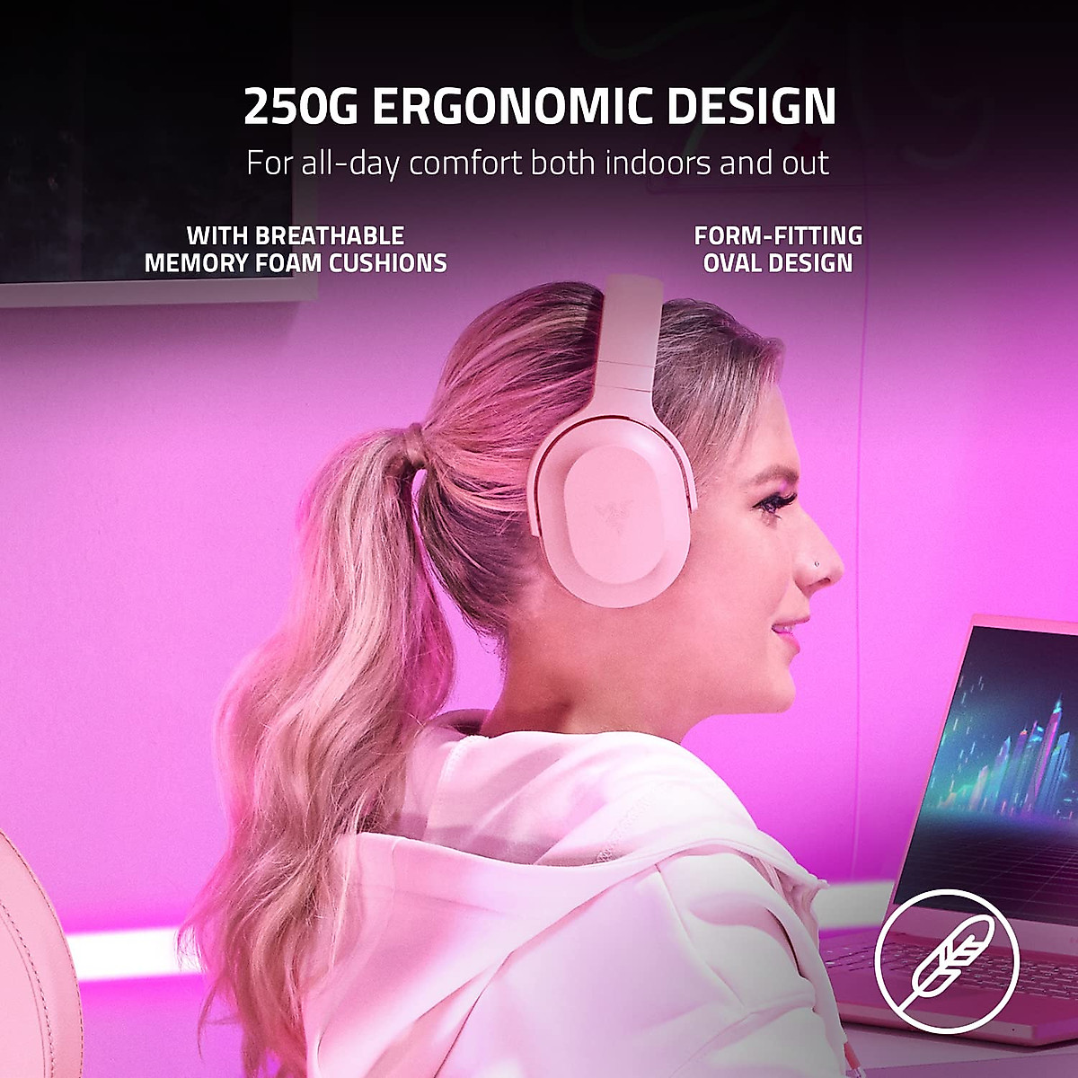 Razer Barracuda X Wireless Gaming & Mobile Headset (PC, Playstation, Switch, Android, iOS) + Base Station V2 Chroma Headphone Headset Stand Holder