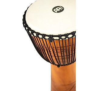 Meinl Percussion ADJ2-XL+BAG African Style Rope Tuned 13-Inch Wood Djembe with Bag, Brown
