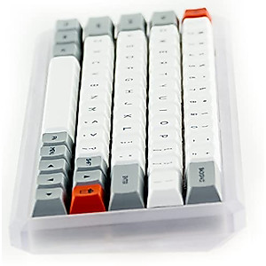 Clack Polycarbonate Mechanical Keyboard - Cherry MX Reds - Hot swappable - GK64