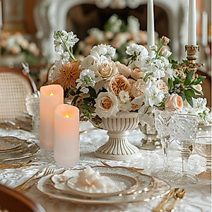 Aignis Flameless Candles with Remote & 2/4/6/8H Timers, Outdoor Indoor Waterproof Remote Candles Battery Operated, Electric Led Candles 12pcs for Home/Wedding Decor (D 2.2" x H 4" 5" 6" 7")