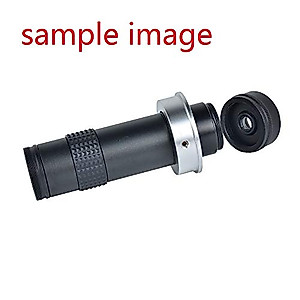 2X Auxiliary Objective Barlow Lens Double Magnification for 100X/120X/150X Zoom Monocular Zoom C-Mount Adapter