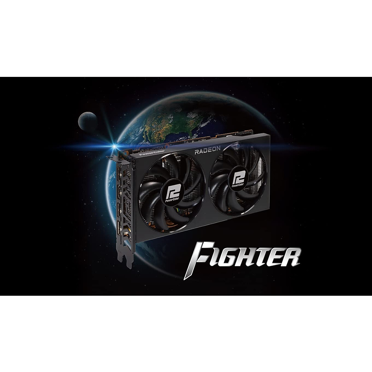 PowerColor Fighter AMD Radeon RX 6600 XT Gaming Graphics Card with 8GB GDDR6 Memory, Powered by AMD RDNA 2, HDMI 2.1