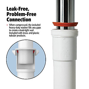 Plumb Pak 200WK P Trap, 1-1/4-Inch by 1-1/4-Inch, White (Pack of 2)