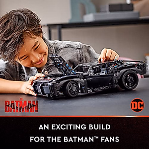 LEGO Technic The Batman – Batmobile 42127 Model Car Building Toy, 2022 Movie Set, Superhero Gifts for Kids and Teen Fans with Light Bricks