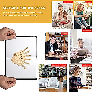 NUOBESTY 6pcs Blank Bookmarks with Hole Cello Shape Bamboo Cutouts Unfinished Vintage Bookmarks for DIY Bookmarks Tag