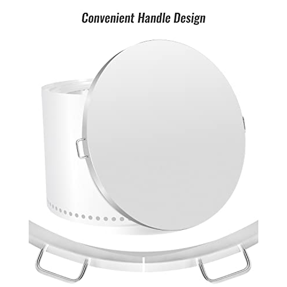 Fire Pit Lid Fit for Solo Stove Bonfire 19.5" Fire Pit, Steel Round Cover with Heat Resistant Handle, Outdoor Fire Pits Wood Burning and Camping Accessories