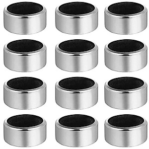 Cabilock 12Pcs Red Wine Drip Stop Ring Stainless Steel Leak- Proof Wine Bottle Collar Rings Anti- overflow Wine Drip Catcher for Home Bar Party Supplies