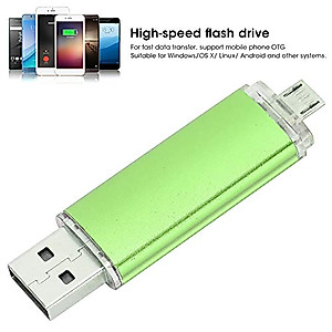 Flash Drive, USB Flash Drive, 2 in 1 USB Disk Micro U Memory Disk(128GB)