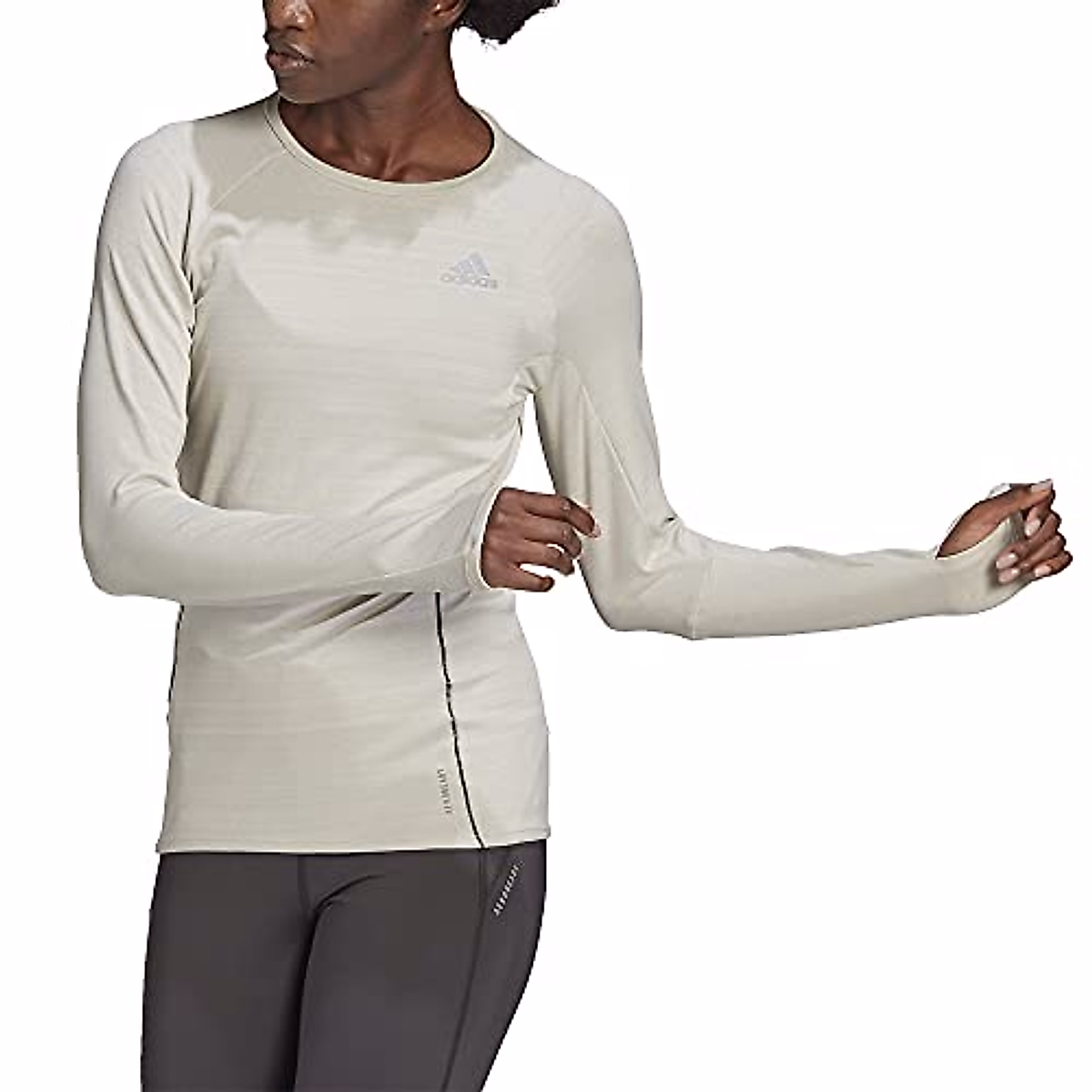 adidas womens Adi Runner Long Sleeve Alumina X-Small