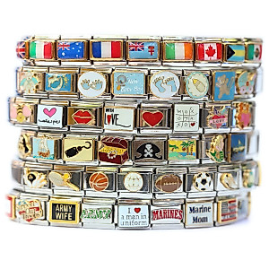 NewCharms State of Florida Photo Flag Italian Charm Bracelet Jewelry Link 9mm