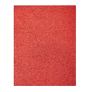 Bright Creations 24 Sheets Red Glitter Cardstock Paper 8.5 x 11 for Scrapbooking, DIY Projects, Arts and Crafts (280gsm)