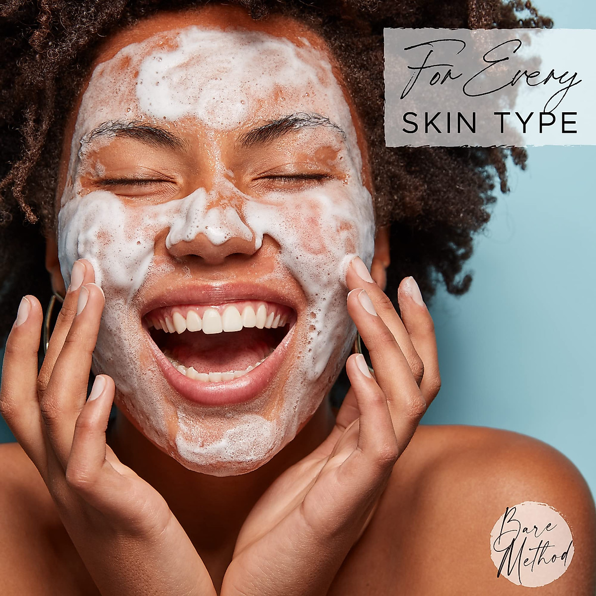 Bare Method Perfecting 4 Step Skincare Kit - Women’s Full Size Skin Care Products - Cleanser + Serum + Moisturizer + Facial Mask - Made In US - Luxury Ingredients -Brighten, Hydrate, Renew, Protect