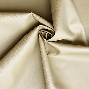 Faux Leather Sheet 1 Yard 56.3x36" Upholstery Vinyl 0.8mm Thick Soft PU Leather KhakiUpholstery Vegan Leather Fabric Synthetic Material for Sofa Bags Chairs Car Seats DIY Craft
