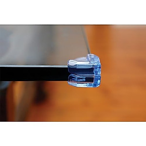 Dreambaby GLASS TABLE & SHELFCORNER, White, 4 Pack