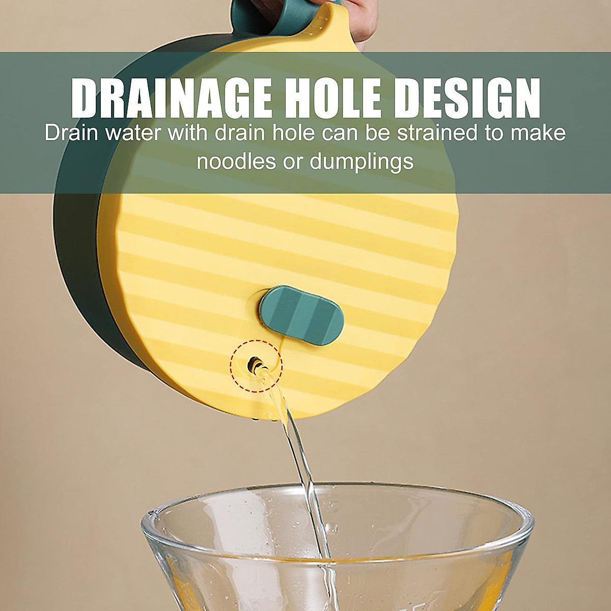 Microwave Ramen Noodle Bowl Set: Microwave Ramen Bowl with Lid, Handle and Chopsticks, Ramen Noodle Microwave Bowl Dishwasher Safe for Noddles, Pasta, and Soup, Home Office Dorm Room (Yellow & Green)