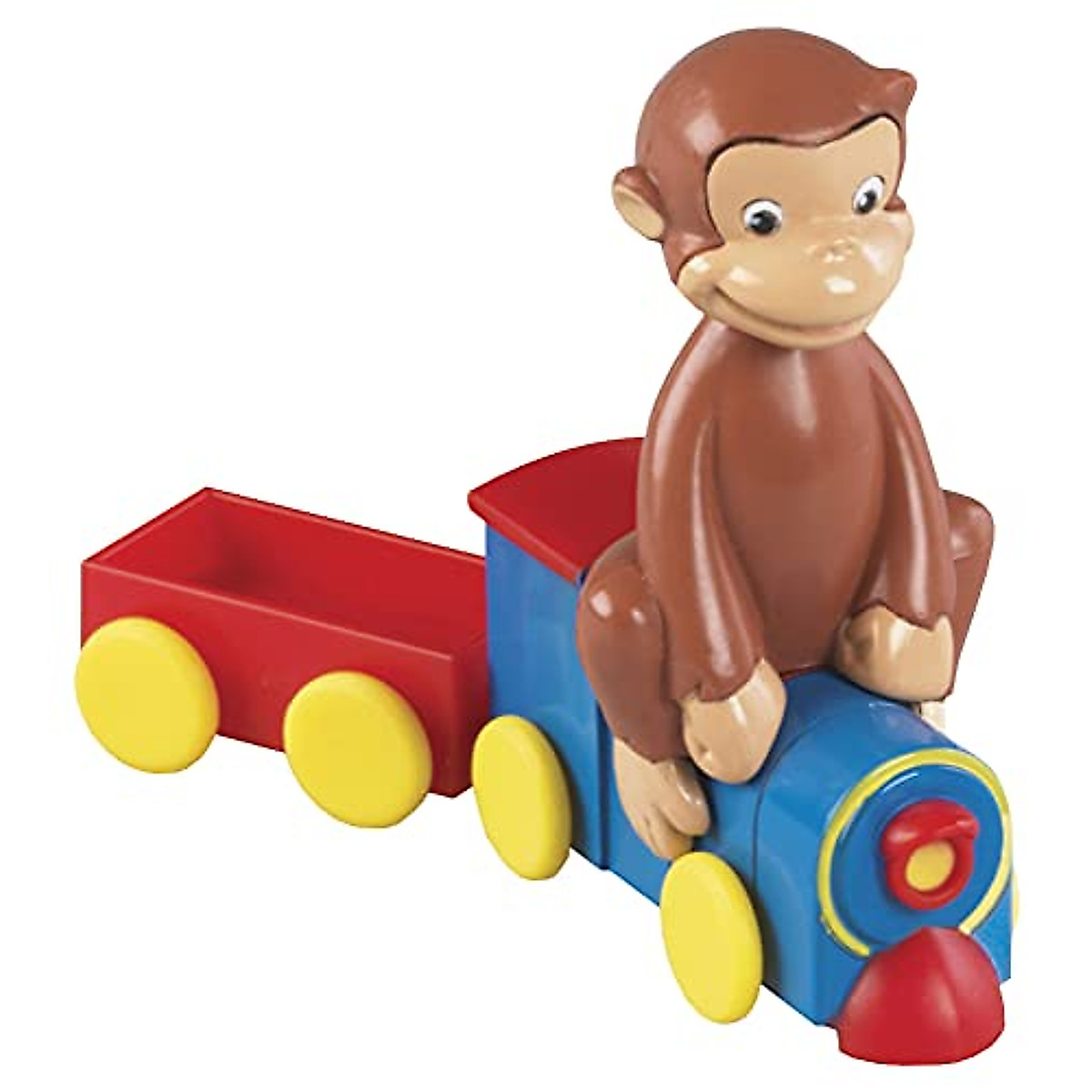 DecoSet® Curious George Train Cake Topper, 4-Piece Set, Keepsake Figures for Hours of Fun, Create an Adorable Birthday Centerpiece