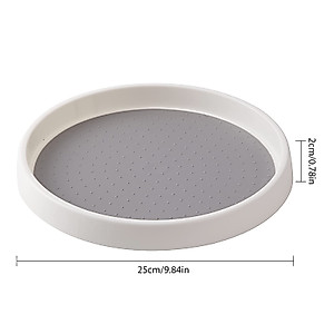 Cotsner Organizer, Non-Skid Pantry Cabinet Turntable for Cabinet, Pantry, Kitchen, Countertop, Vanity Display Stand