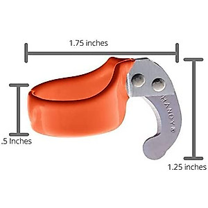 The Original Handy Safety Knife - Utility Ring Knife for Finger with Sharp, Curved Blade - Ring Size 15 - Ball Point Blade - 3-Pack - by Handy Twine Knife