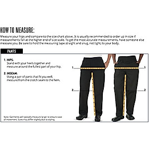 Men's Performance Stretch Jogger Chef Pant (Black, Medium)