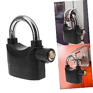 BESPORTBLE 2pcs Anti- Alarm Lock Bike Anti Lock Motorbike Alarm Lock Door Lock Alarm Sensor Cable Bike Lock Keyed Padlocks Folding Bike Lock Anti- Padlock Security Alarm Lock