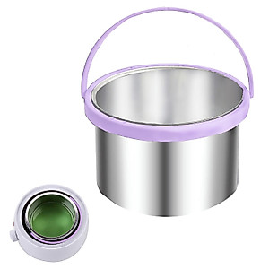 FIGHTART wax pot replacement for wax warmer liner aluminum inner pot tin container 14oz hair removal remover waxing