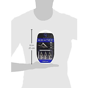 G5 Outdoors Montec 100 Grain 1-1/16" Cut Broadheads (3 Pack)