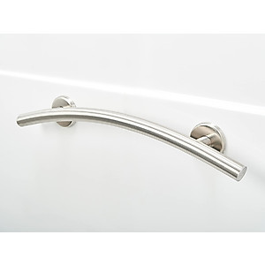 Curved Grab Bar for Bathroom Bathtub Shower Kitchen ADA Safety/304 Stainless/Brush Finish/ 24" x 3"