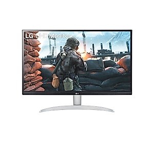 LG 27UP600-W 27" 4K UHD IPS Monitor, DCI-P3 95%, 5ms (GTG), HDMI, VESA DisplayHDR 400, AMD FreeSync, Black Stabilizer, OnScreen Control, Reader Mode, White