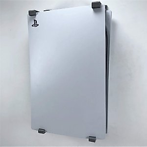 3D Cabin PS5 Wall Mount Wall Bracket Holder Stand for Play Station 5 Disc Corner Support Any Orientation Grey Left