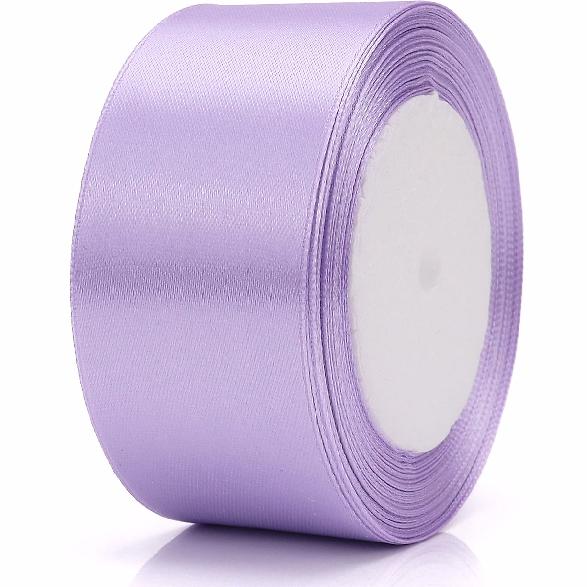 Nsilu 25 Yards 1-1/2 inches Wide Satin Ribbon Suitable for Wedding, Party and Gift Box Packaging Ribbon (Light Purple, 1-1/2")