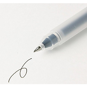 Muji Gel Ink Ballpoint Pen, Black, 0.5mm, 3 Pens (Japan Import)
