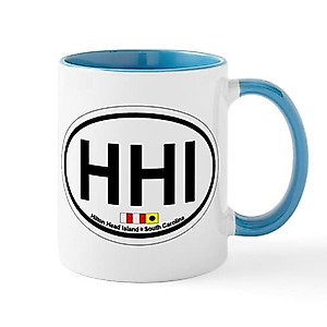 CafePress Hilton Head Island SC Oval Design Mug Ceramic Coffee Mug, Tea Cup 11 oz