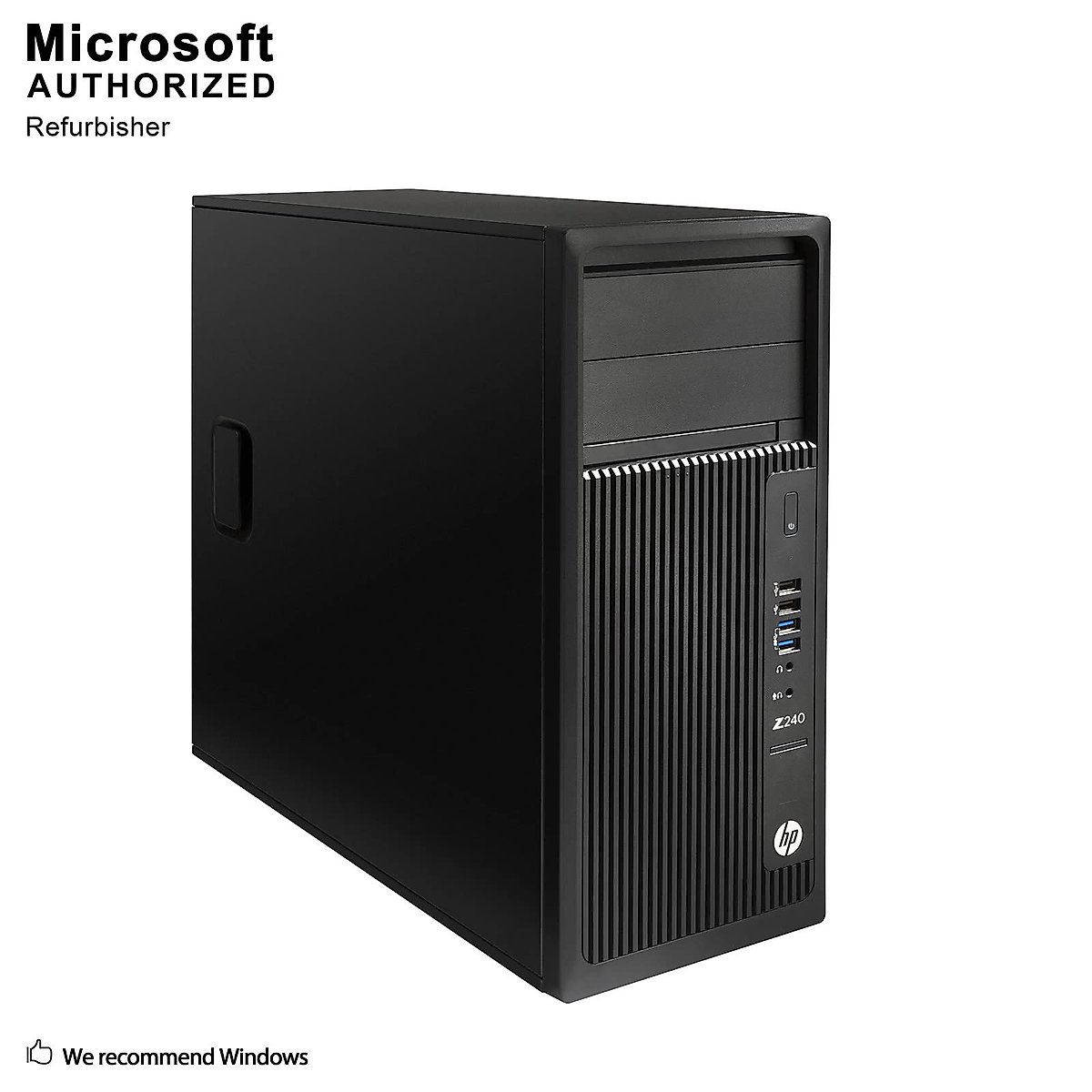 HP Workstation Z240 Tower Desktop, Intel Quad Core i5-6500 up to 3.6GHz, 16G DDR4, 1T, WiFi, BT 4.0, Windows 10 Pro 64 Bit-Multi-Language Supports English/Spanish/French(Renewed)
