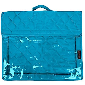 Yazzii Crafts Project Folder - Arts & Crafts Storage Bag Organizer - Portable & Multifunctional Crafts Storage Organizer for Sewing, Embroidering, Crocheting, Knitting & More Aqua