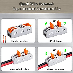 ELEFLY 2 Pack Power Wheels Battery Adapter Compatible with Milwaukee M18 Battery with Fuses & Wire Terminals, Power Adapter Connector for DIY RC Car Toys and Robotics