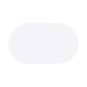 Coaster Retro Oval Dining Table White and Chrome