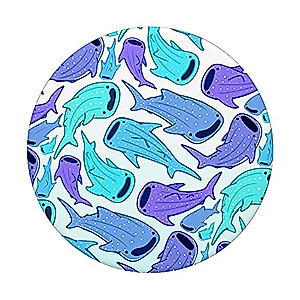 Cute Shark Whale Fish Animal Cool Aquatic Pattern PopSockets Swappable PopGrip