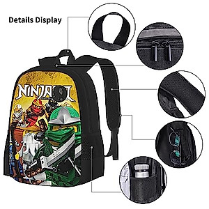 SK3S530B 3PCS Set Laptop Bag Cartoon Merch Backpack Bookbag and Lunch Box Pen Bag 3 Set Rucksack