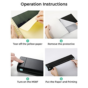 Phomemo M08F Wireless Tattoo Transfer Stencil Printer & M08F Case, Tattoo Transfer Thermal Copier Machine with 10pcs Free Transfer Paper, Tattoo Printer Kit for Tattoo Artists
