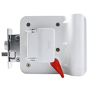 RV Travel Trailer Entry Door Lock Polar White Paddle Deadbolt