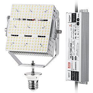 BBESTLED 150W LED Shoebox Retrofit Kit 5000K (Input 100-277V) 21000LM E39 LED Street Light Outdoor, Outside LED Pole Parking Lights LED Retrofit Kits DLC ETL Listed, Commercial Retrofit LED Lights