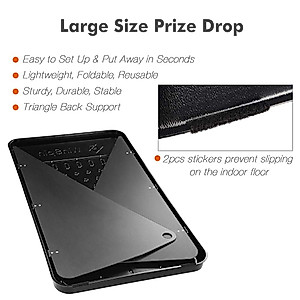 WinSpin 41"x25" Prize Drop Board Foldable Stand Disk Drop Board Game with 12 Playing Pucks for Carnival Tradeshow Party Live Stream