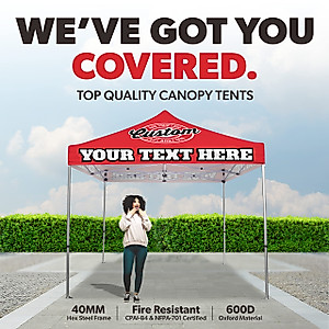 LookOurWay Custom Canopy Tent- Pop Up Canopy Tent Packages for Outdoor and Trade Show Events - Custom Prints of Your Branding, Messaging, and Logos for Business Advertising (Event Basic 10x10)