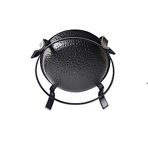 LEEKOUS Owen Park Round Wood Burning Fire Pit，Outdoor fire, 28'' L x 28'' W x 19.68'' H