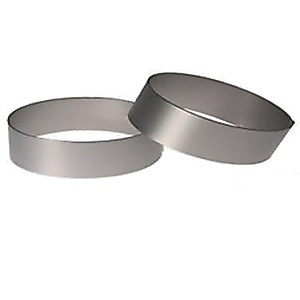 Heavy Gauge Stainless Steel Round Ring Mold 4"D x 0.75"H (Pack of 2)