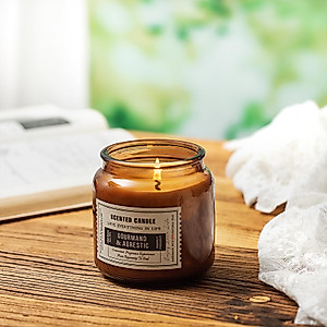 2 Pack Large Amber Grapefruit Candles for Home Scented - Mothers Day 32oz Candles Gifts for Women, Glass Jar Candles Gifts Sets for Women Girlfriend, Candles for Holiday Gifts -Amber