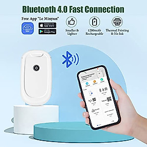 SKIO Label Makers, L11 Label Maker Machine with Tape, Portable Bluetooth Mini Label Printer for Labeling, Handheld Small Labeler Machine with Tape, Suitable for School Home Office Organization