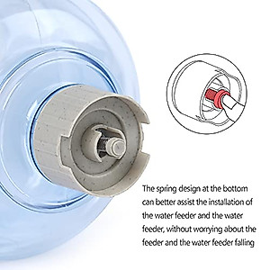 Nourse CHOWSING Automatic Cat Feeders and Waterer Dispenser 1 Gallon Capacity in Sets Gravity Replenishes Food and Water Suitable for Pets Such as Cats and Dogs