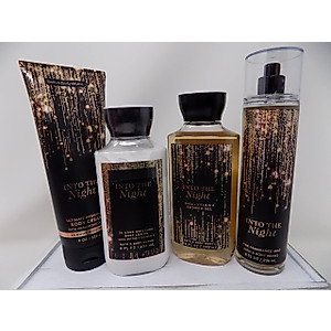 Into The Night 4 Piece Gift Set 1-10 Oz Shower Gel, 1-8 Oz Body Cream, 1-8 Oz Fine Fragrance Mist, 1-8 Oz Body Lotion
